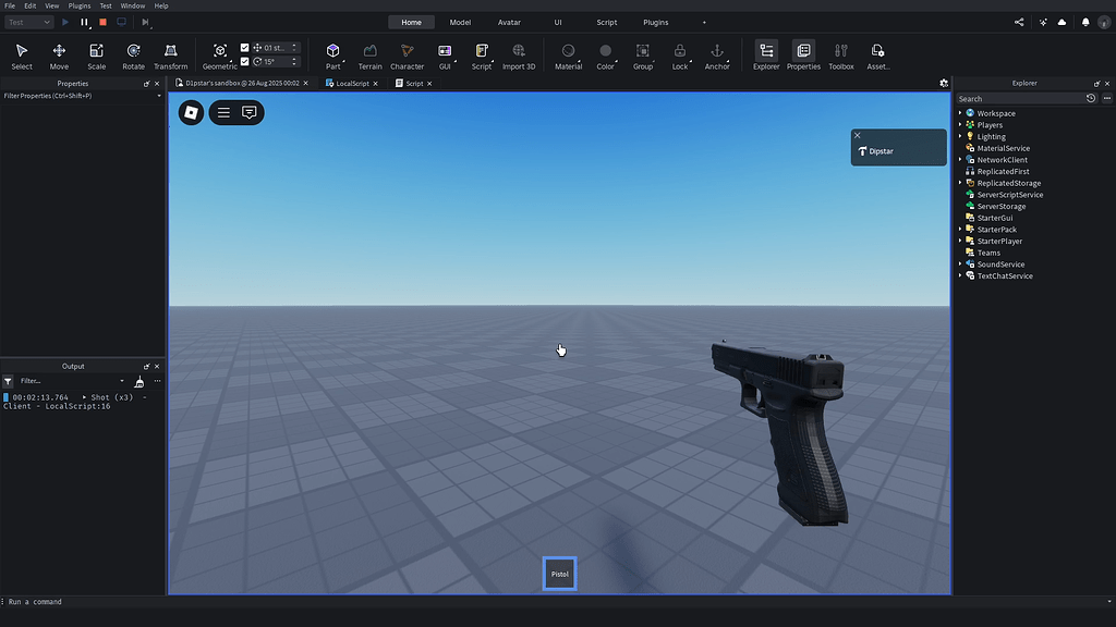 Delayed bullet movement - Platform Usage Support - Developer Forum | Roblox