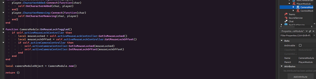 Native CameraModule returns blank table value - Engine Bugs - Developer ...
