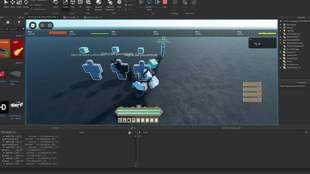 VFX not showing after 1 minute of playing - Scripting Support - Developer Forum | Roblox