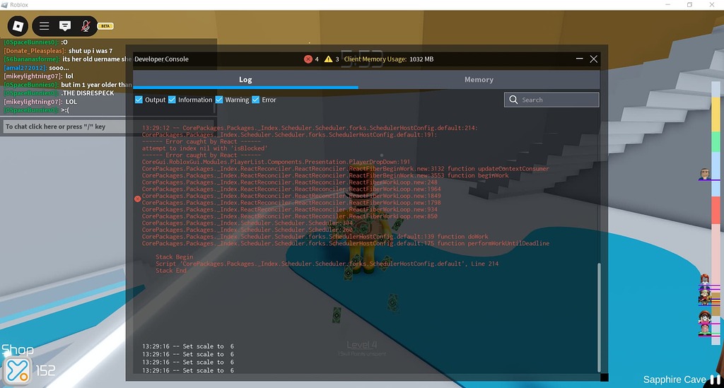 'isBlocked' error makes playerlist inaccessible on Roblox, requiring you to rejoin - Roblox ...