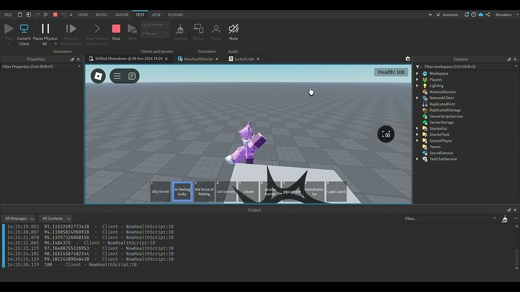 I'm making a custom health bar but its having trouble updating - Scripting Support - Developer ...