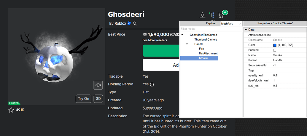 "Doomsekkar" and "Ghosdeeri" both have a smoke effect that's ...