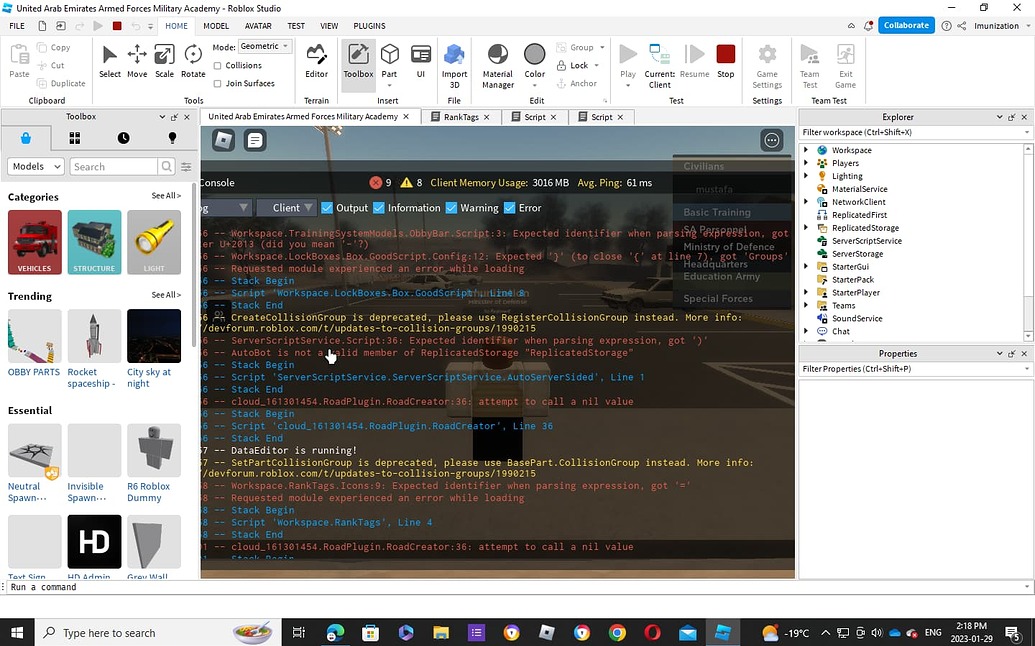 My whole roblox game is script is broken - Scripting Support - Developer Forum | Roblox