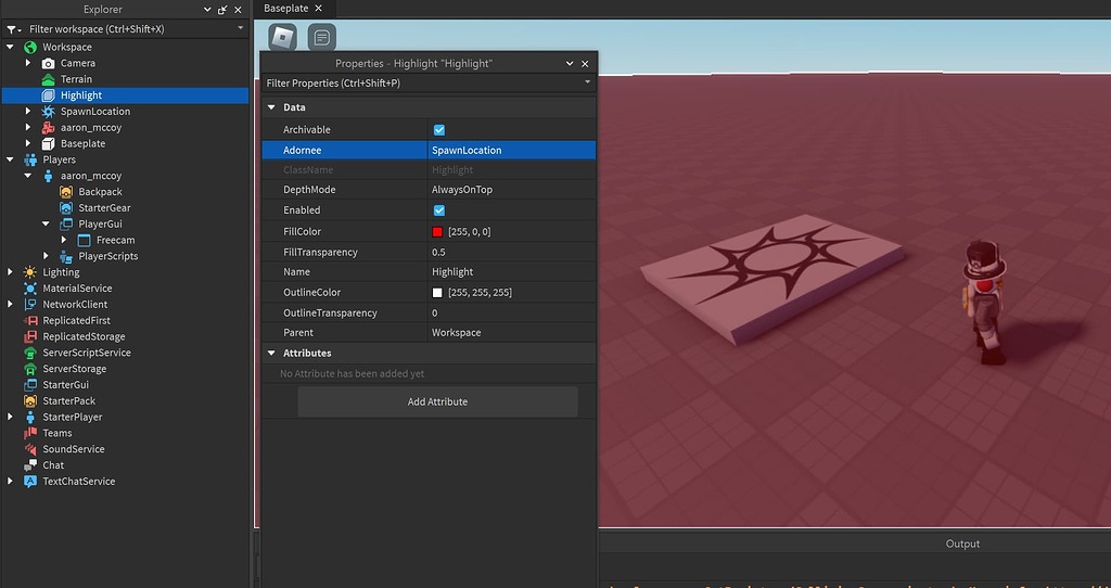 Highlight Adornee no longer works in Studio - (June 14 2023) - Engine Bugs - Developer Forum ...