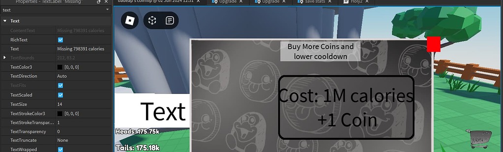 Text changing in propreties but not visually? - Scripting Support - Developer Forum | Roblox