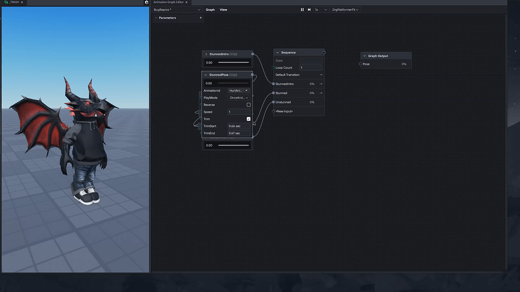 [Animation Graphs] Sequence clips completely break under various ...