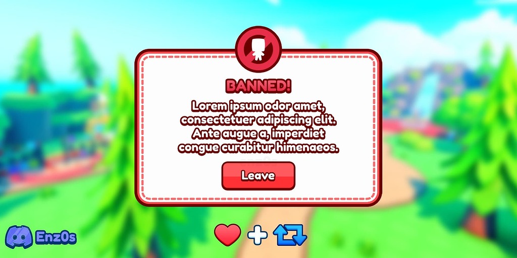 Cartoony "BANNED" UI - Creations Feedback - Developer Forum | Roblox