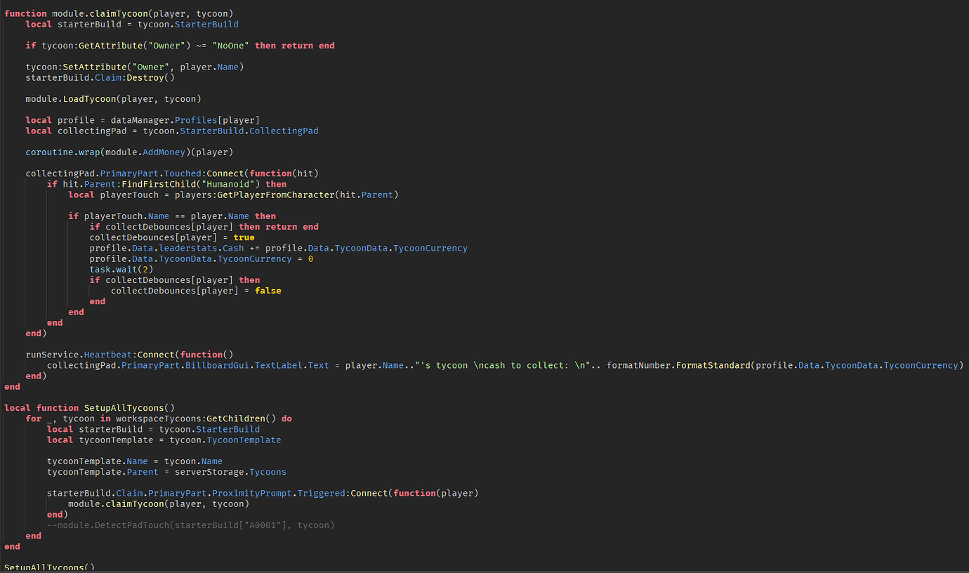 Money not being added after claiming from tycoon - Scripting Support - Developer Forum | Roblox