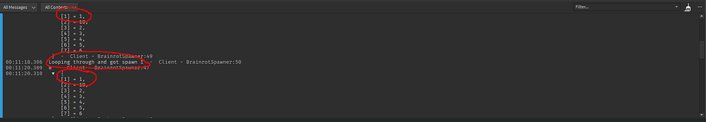 How do I make the script loop only through the "unoccupiedSpaces" table - Scripting Support ...