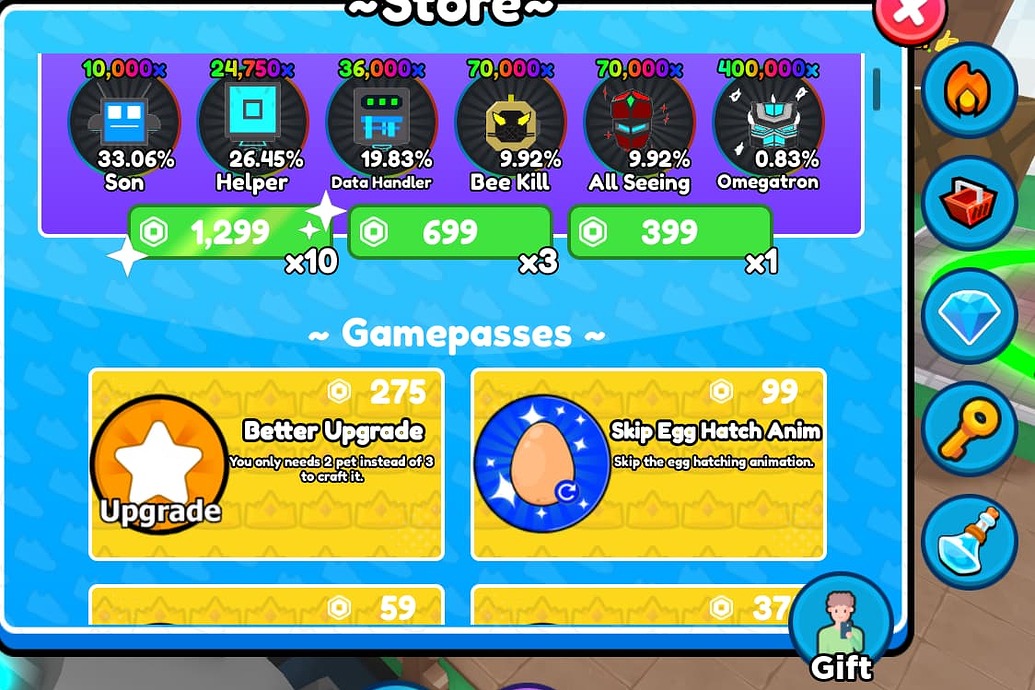 Scrolling Frame With Different Sized UI Buttons - Platform Usage ...