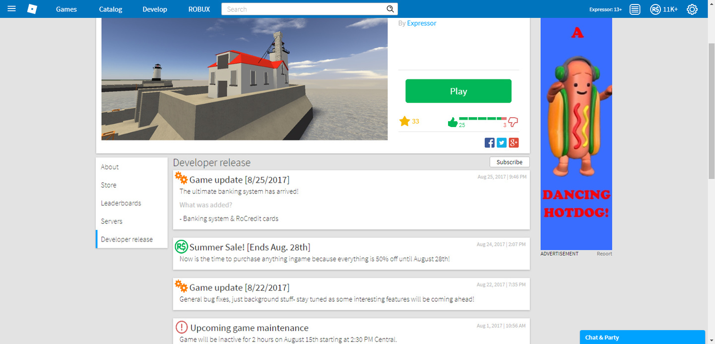 Game update page + Subscribe to game updates - Website Features ...