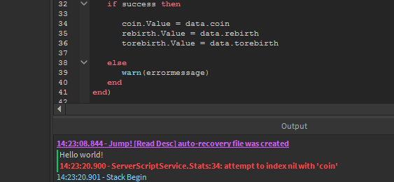 How to fix this error - Scripting Support - Developer Forum | Roblox
