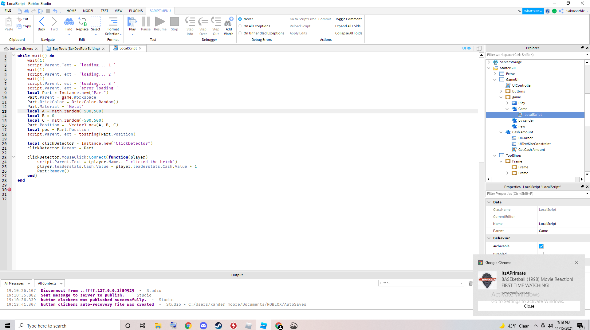 Shop script not working with no error - Scripting Support - Developer ...