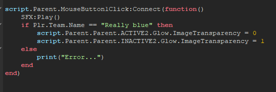 Check if player is in a specific team before function? - Scripting ...