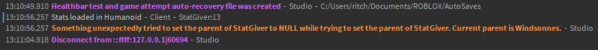 Unexpected attempt to set a script's parent to NULL - Scripting Support ...