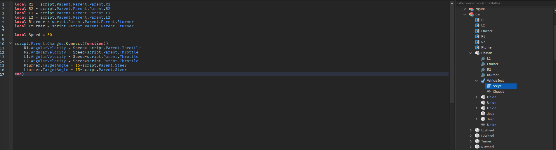 Hinge Constraints shake uncontrollably on a car im making - Building ...