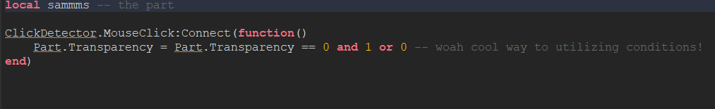 Trying To Make A Button Where Once Pressed A Part Disapears Then Once Pressed Again The Part Re