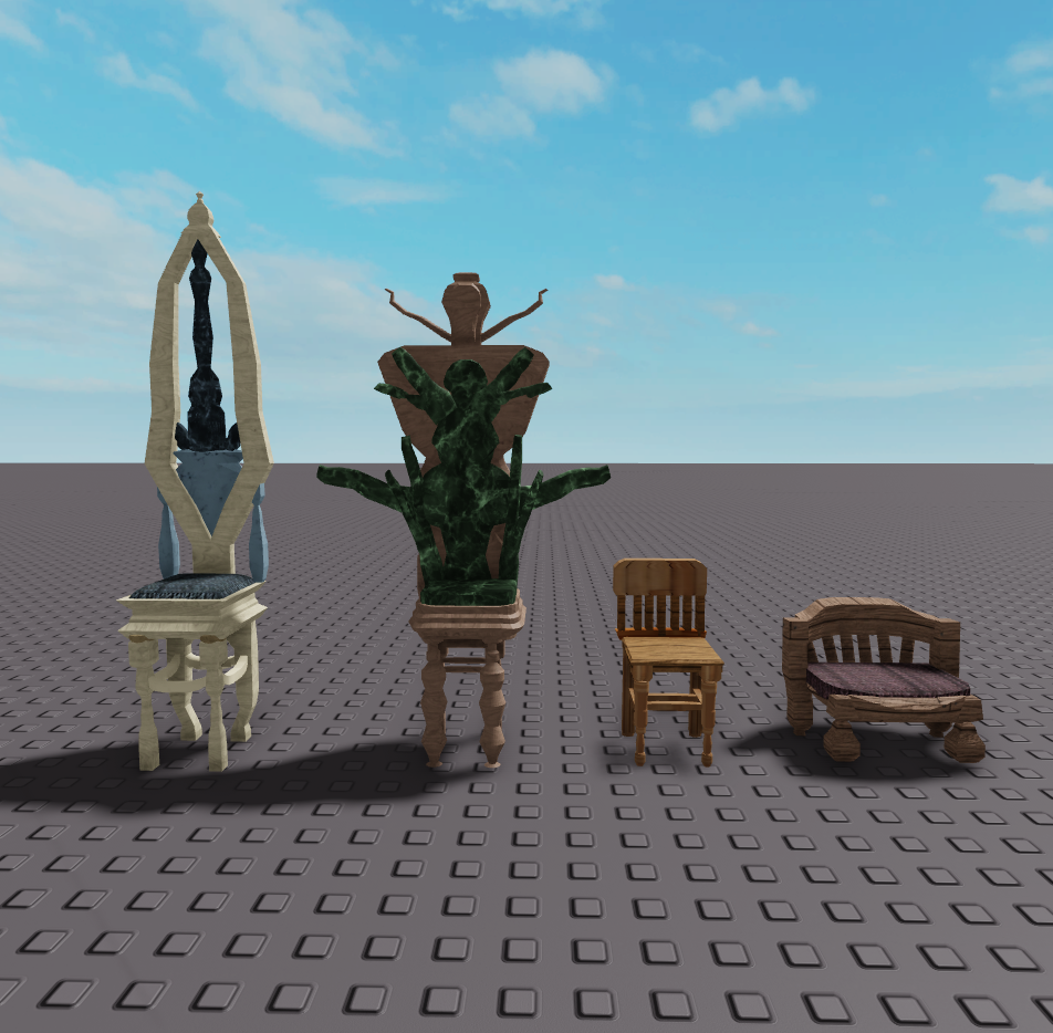 Chairs I've made - Creations Feedback - Developer Forum | Roblox