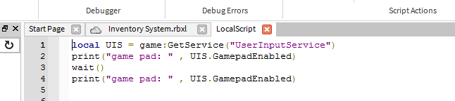 UserInputService.GamepadEnabled false on startup in local testing ...