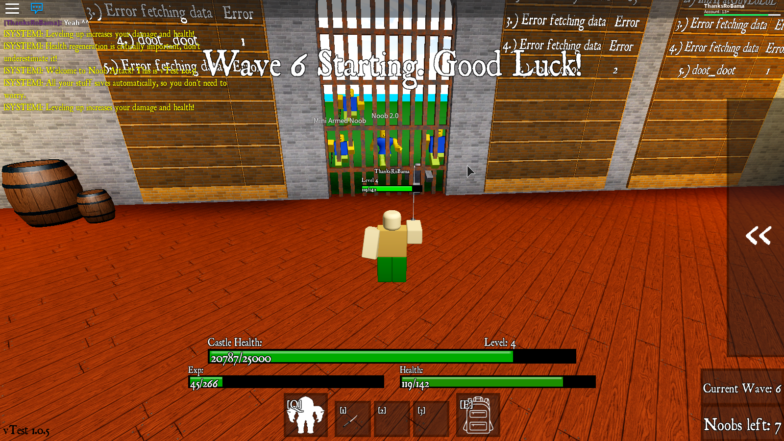 [Feedback] Noob Onslaught - Creations Feedback - Developer Forum | Roblox