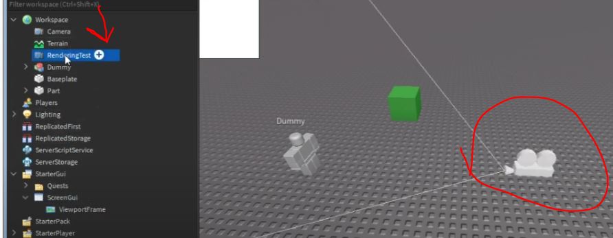 How do i make this camera show when i select the camera object ...