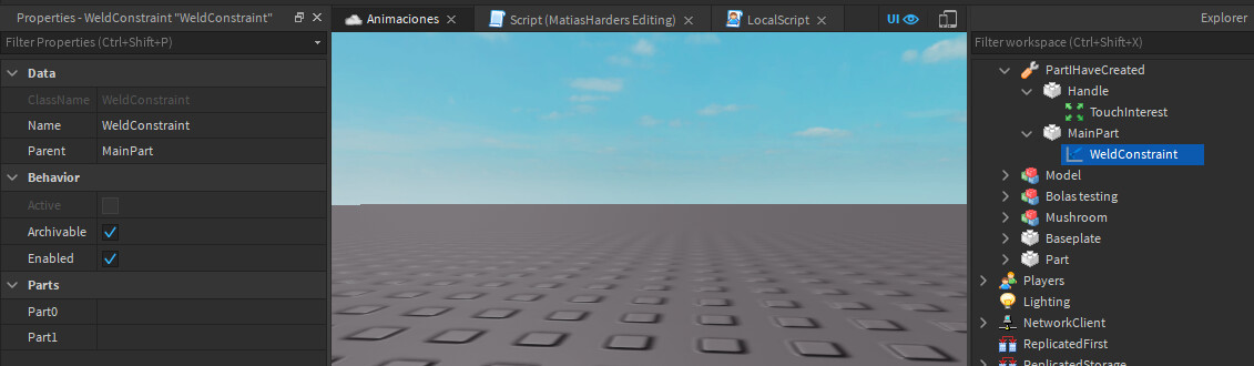 Code issues - tool part i have created does not collide - Scripting ...