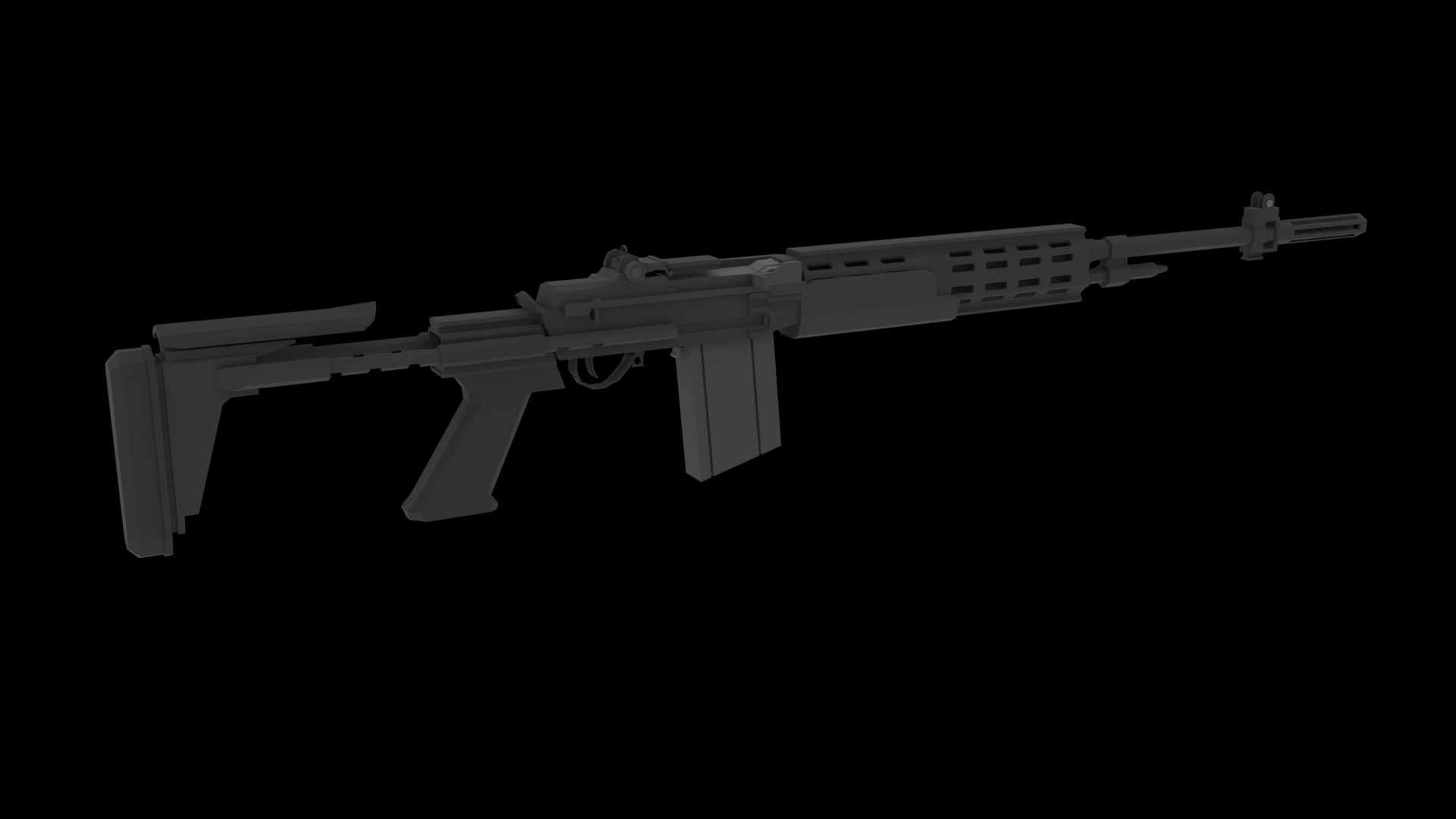 [Gun Modeling] MK14 EBR Low Poly Model - Creations Feedback - Developer ...
