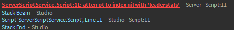 Trouble getting leaderstats - Scripting Support - Developer Forum | Roblox