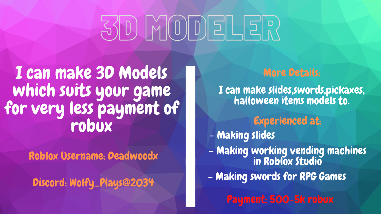 I can make 3D models for a very low price! - Portfolios - Developer ...
