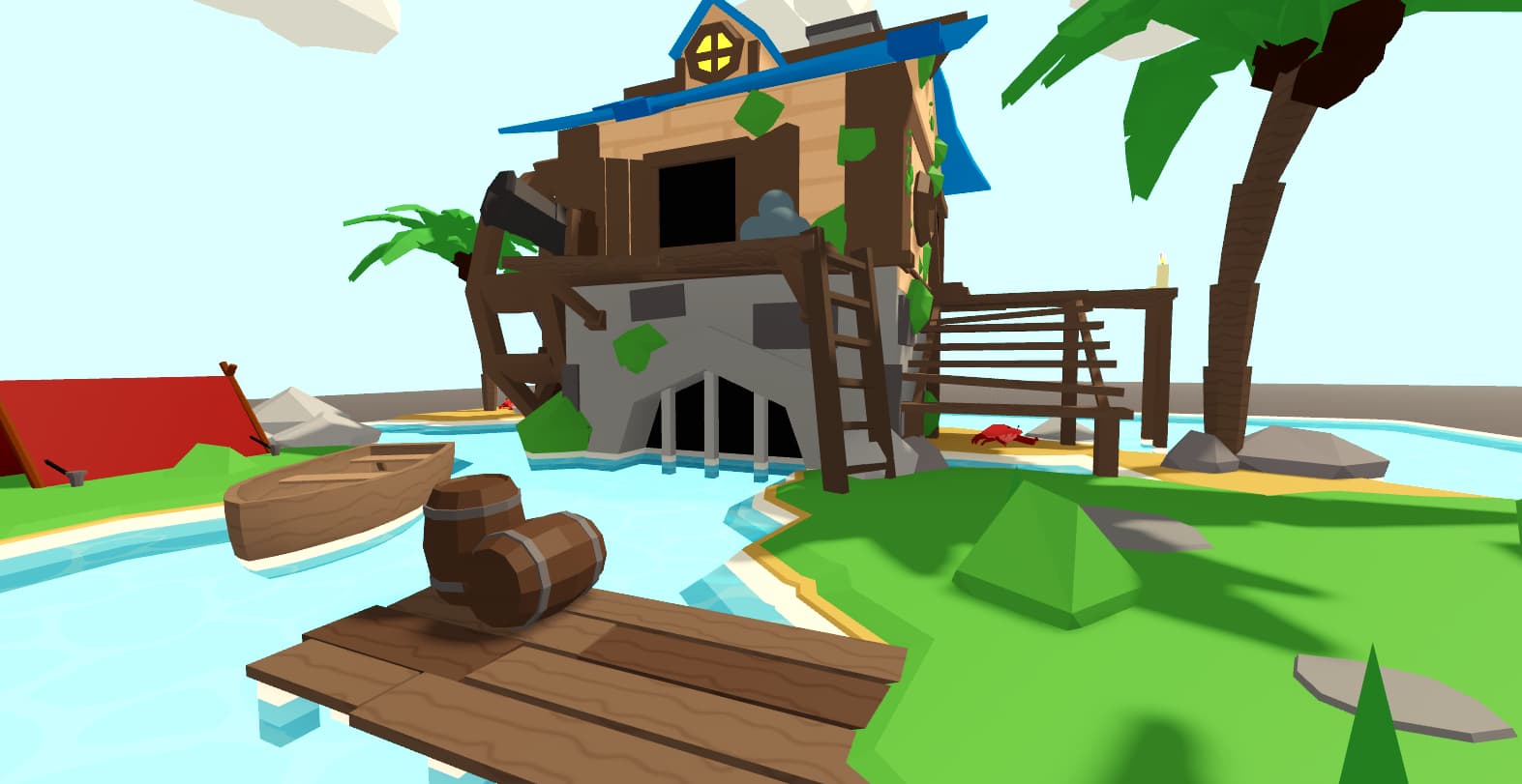 Lowpoly island hut build - Creations Feedback - Developer Forum | Roblox