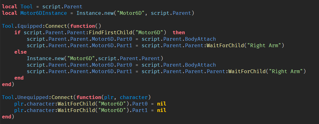 Equip And Unequip problems - Scripting Support - Developer Forum | Roblox
