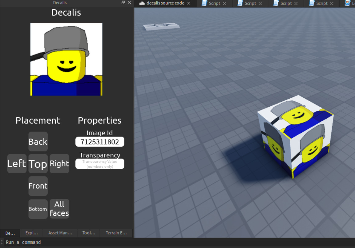 Meet Decalis, a decal (And texture!) pasting tool (still a work in ...