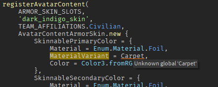How do I support MaterialVarient in code? - Scripting Support ...
