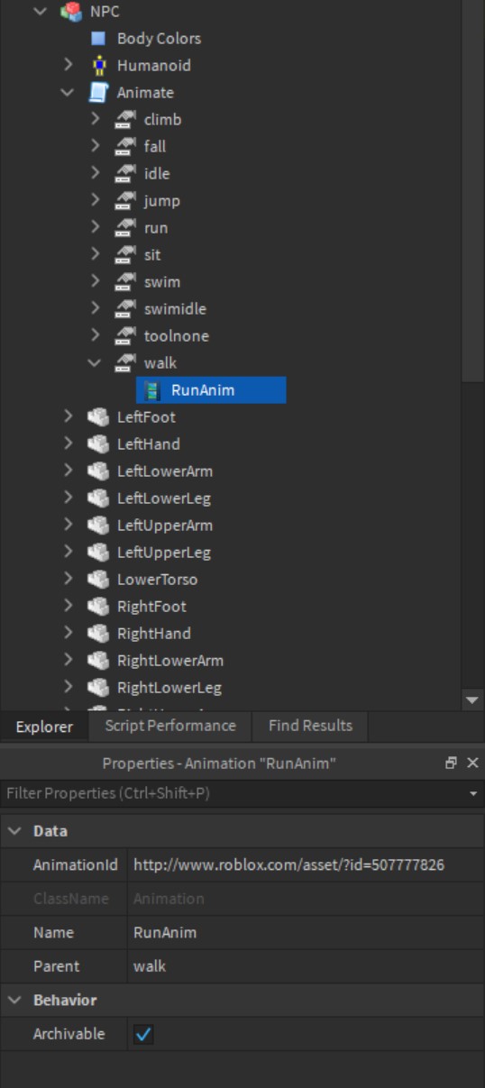 NPC r15 animations for walking and jumping? - Scripting Support - Developer Forum | Roblox