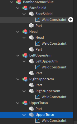 Welding parts to player causing character to move a certain distance ...