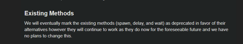 Should spawn(), delay(), and wait() ever be used? - Scripting Support - Developer Forum | Roblox