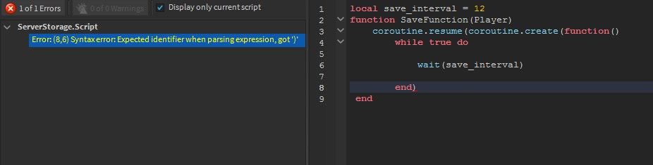 How can I edit this autosave script in a Stats and Object way ...