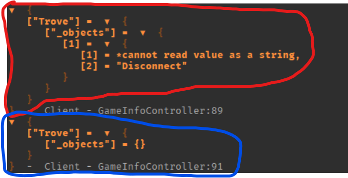 How to store trove in a table cache - Scripting Support - Developer ...