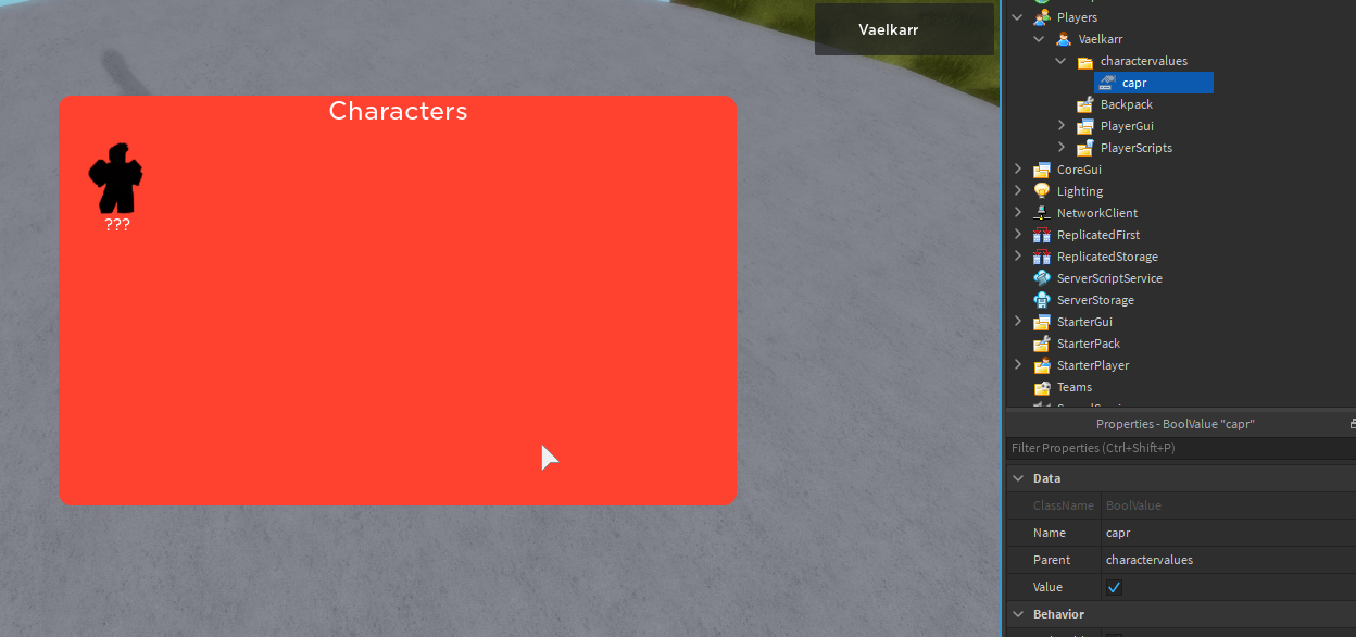 Storing GUI Data - Scripting Support - Developer Forum | Roblox