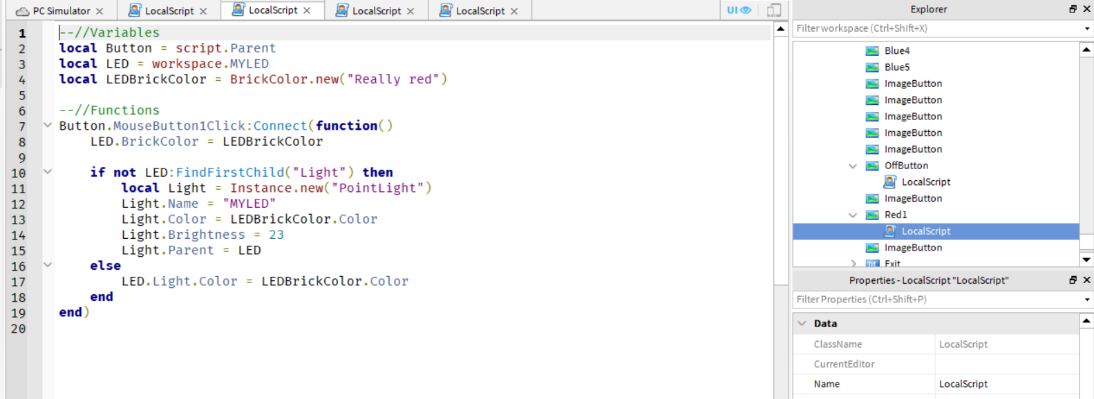 How do I fix my GUI light from getting brighter each click? - Scripting ...