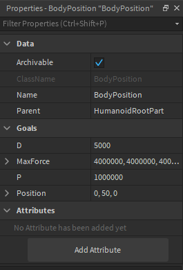 How to make a BodyPosition be more sharp - Scripting Support - Developer Forum | Roblox