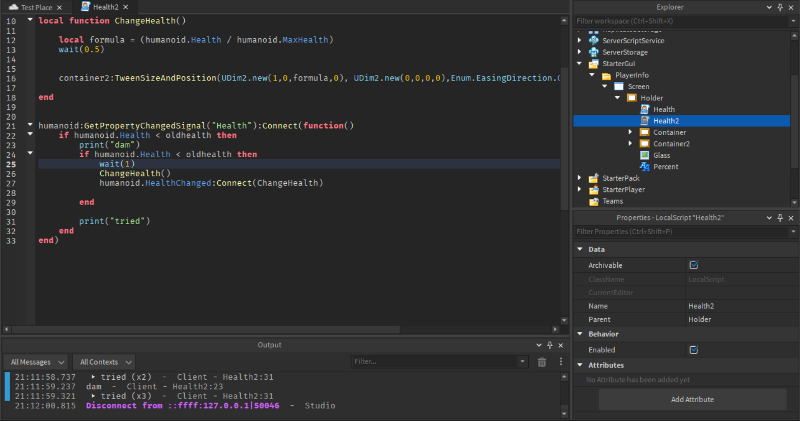 I am doing a comboable health bar.I really need Help. Pls help - Scripting Support - Developer ...