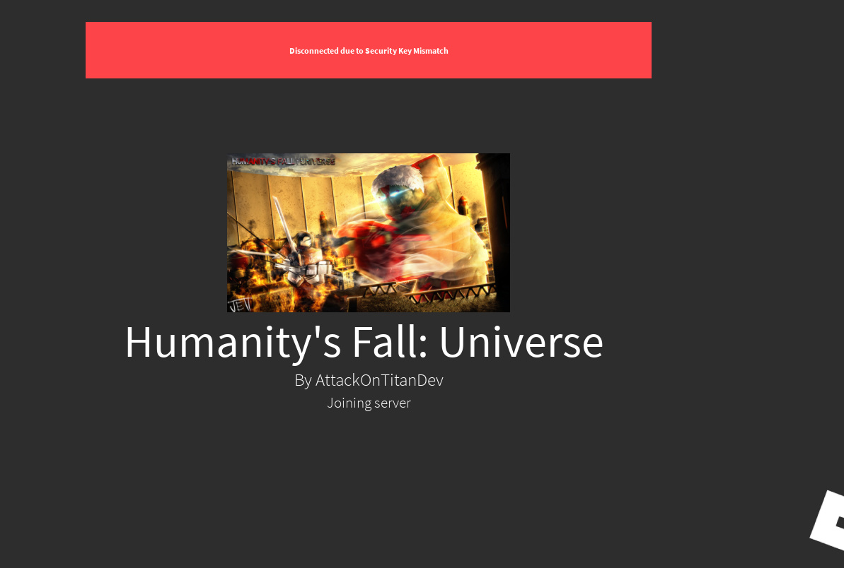 Cannot join games: "Security Key Mismatch" - Website Bugs - Developer ...