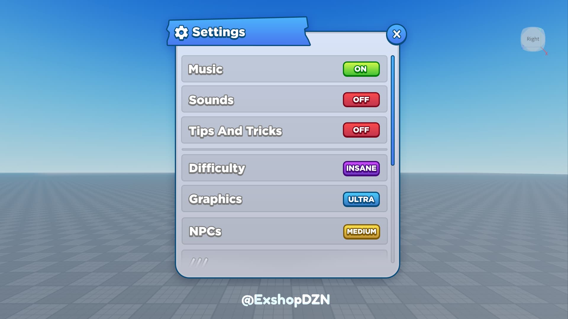 Exshop | UI Designer [2/3] - Portfolios - Developer Forum | Roblox