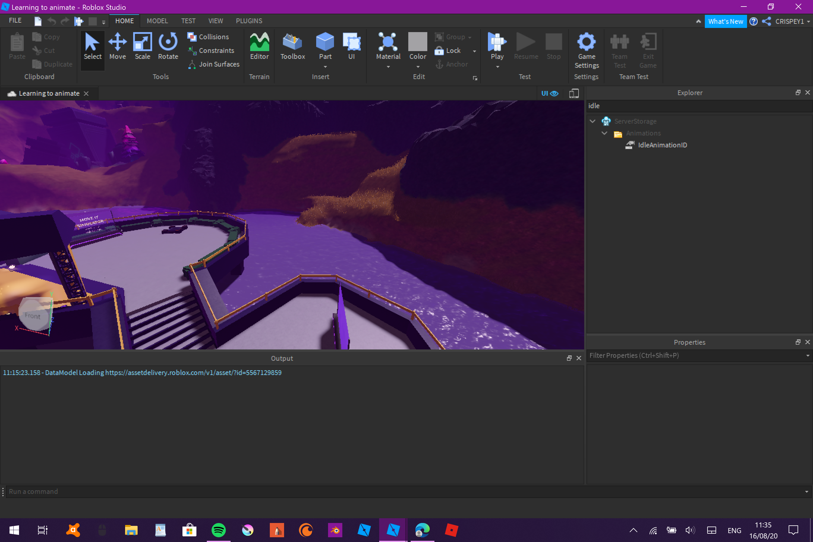 Why doesn't idle animation appear in explorer - Scripting Support ...