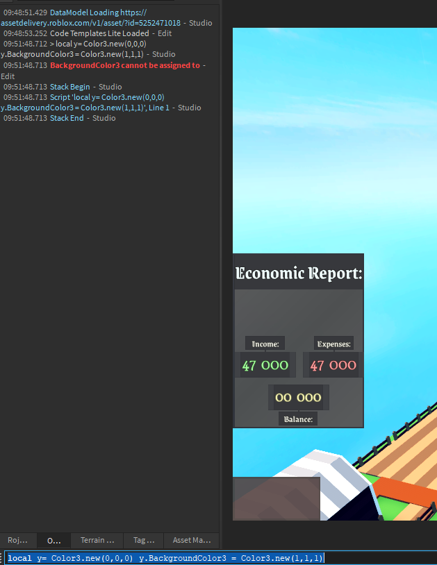 I can't assign BackgroundColor3 to Color3.new() - Scripting Support ...