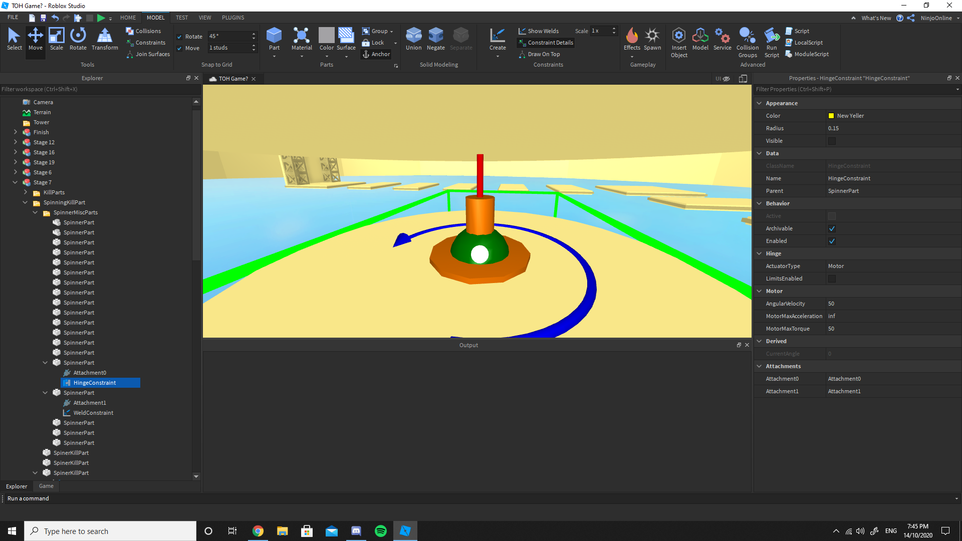 How to make a part spin (without using code) - Building Support ...