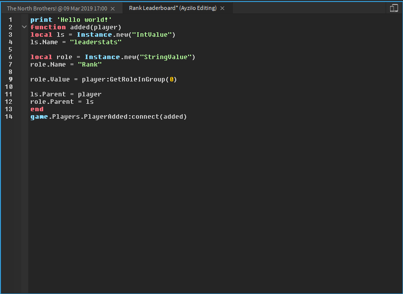 Rank Isn't Showing - Scripting Support - Developer Forum | Roblox