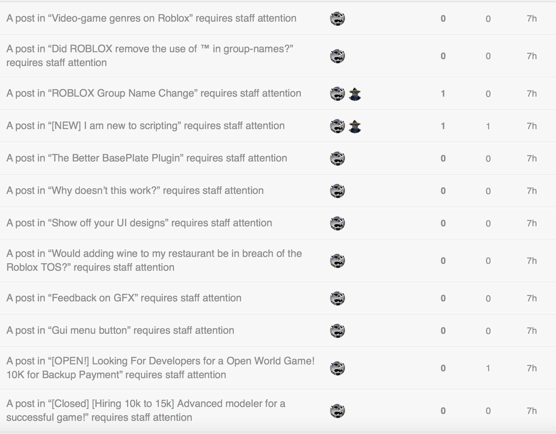 How does the flag queue work? - Forum Help - Developer Forum | Roblox