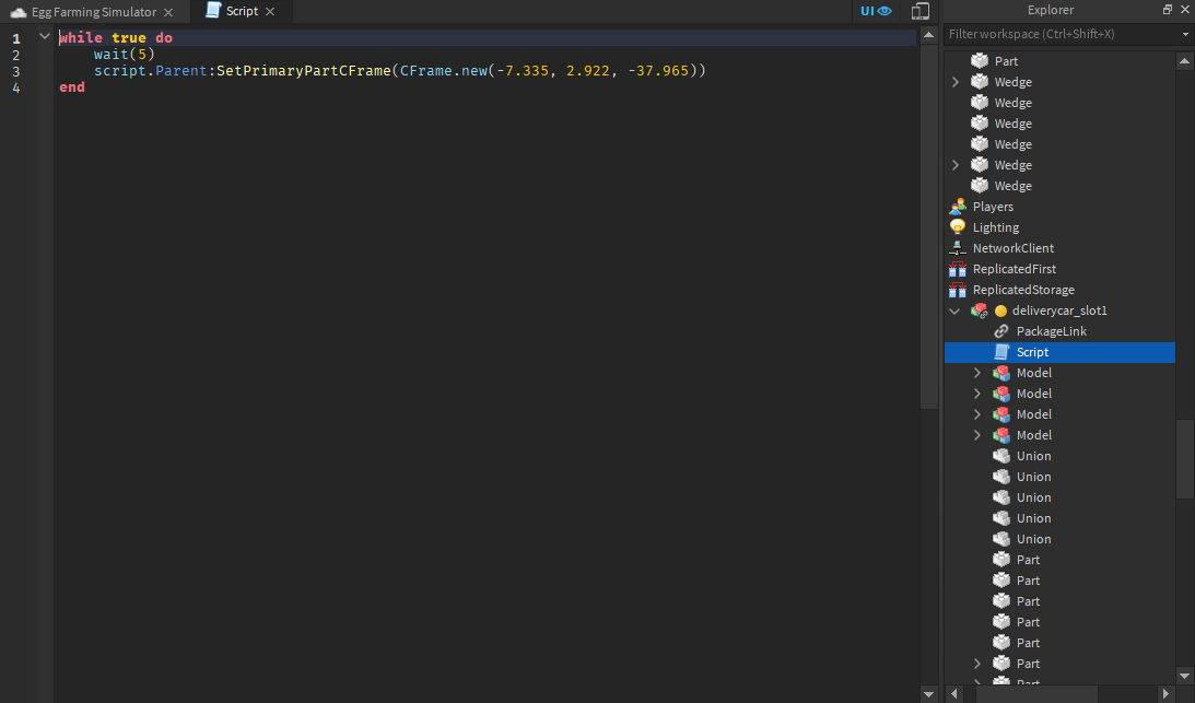 Small script not working - Scripting Support - Developer Forum | Roblox